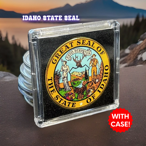 IDAHO State Seal Challenge Coin Colorized USA with Case Included! | eBay