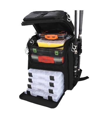 STF Ultimate Tackle Backpack 42L BLACK | eBay Australia