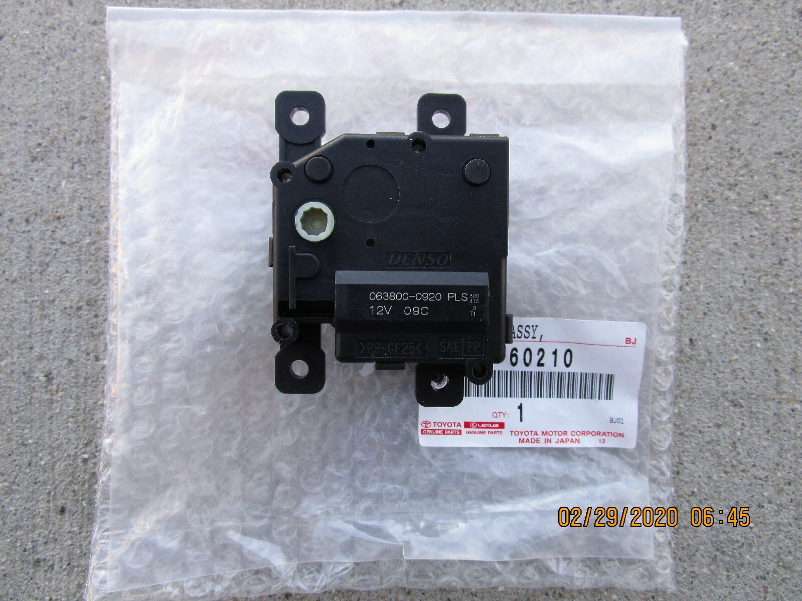 08 - 15 LEXUS LX570 REAR HVAC AIR BLEND AIR MIX ACTUATOR SERVO DAMPER ...