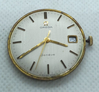 Omega 613 Geneve date Movement Dial hands date working good balance no ...