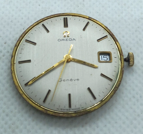 Omega 613 Geneve date Movement Dial hands date working good balance no ...