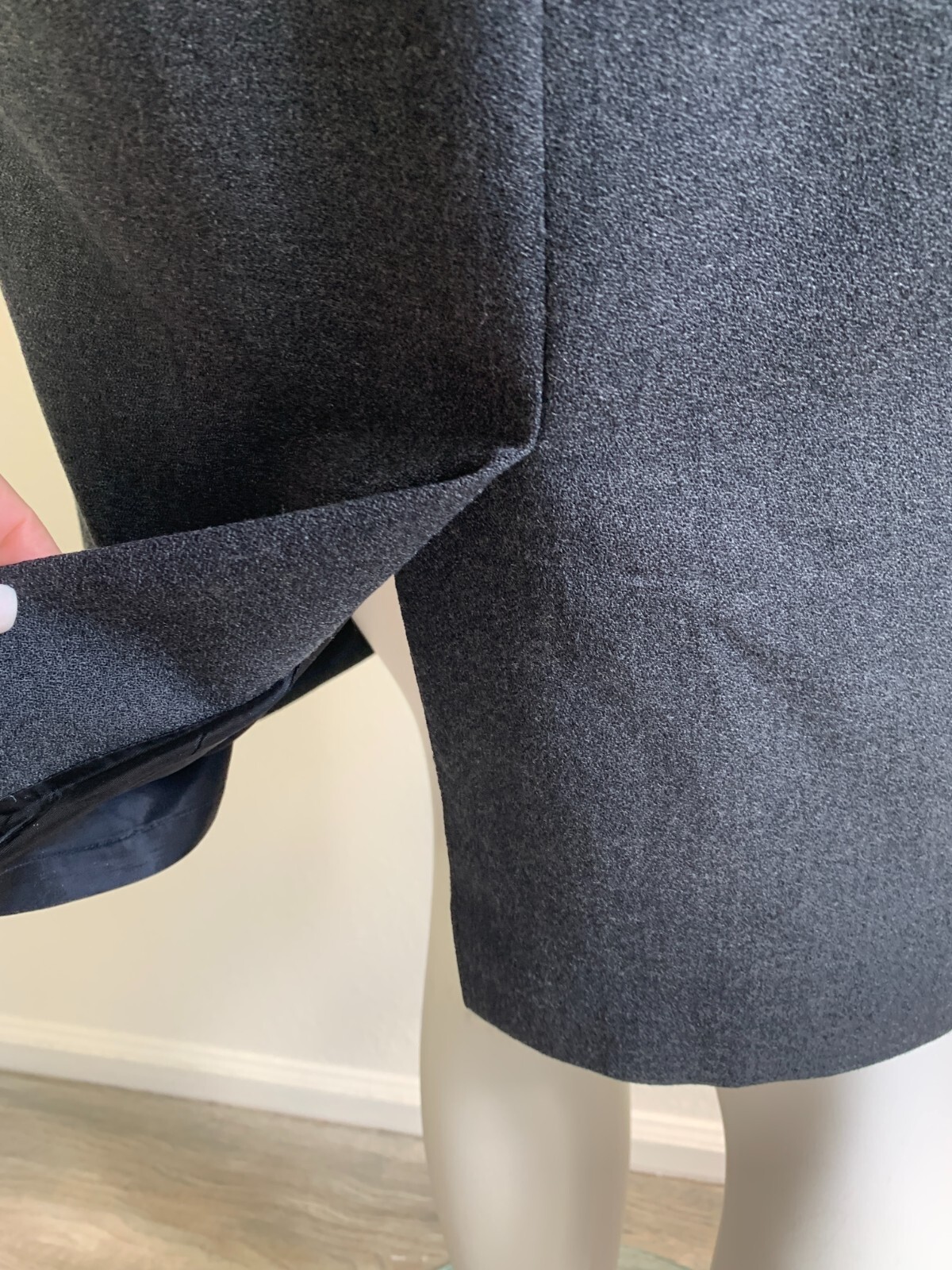 Vintage Barry Bricken Dress 100% Wool Collar Long Sle… - Gem