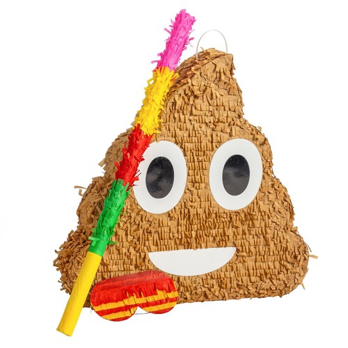 Brown Poop Pinata with Stick & Blindfold Kids Birthday Party Wedding ...