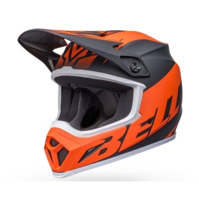 Bell MX-9 MIPS Helmets - Disrupt Matte Black/Orange - 2X-Large - Open ...