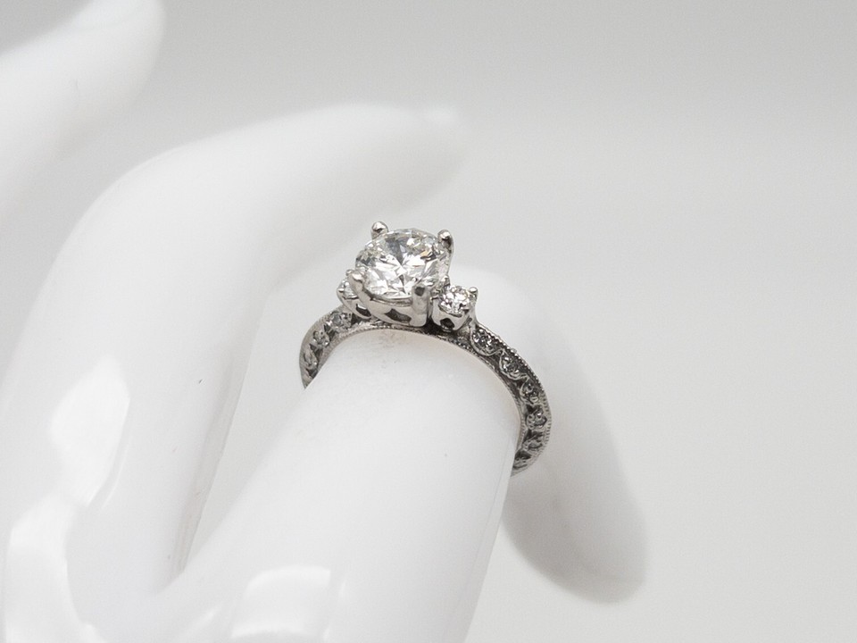 $10,000 TACORI 1.65ct Natural Si1 I Diamond Platinum Eternity Wedding ...