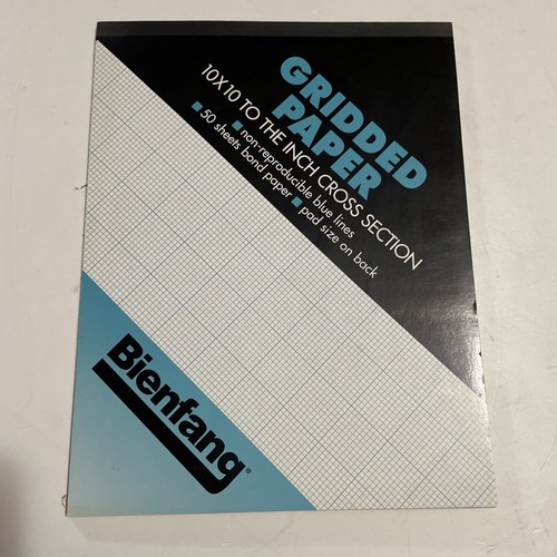 Bienfang Gridded Paper Pads 50 sheets 10x10 to the inch 8.5x11 | eBay