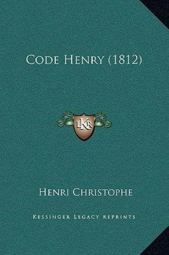 Code Henry by Henri Christophe (2010, Hardcover) for sale online | eBay
