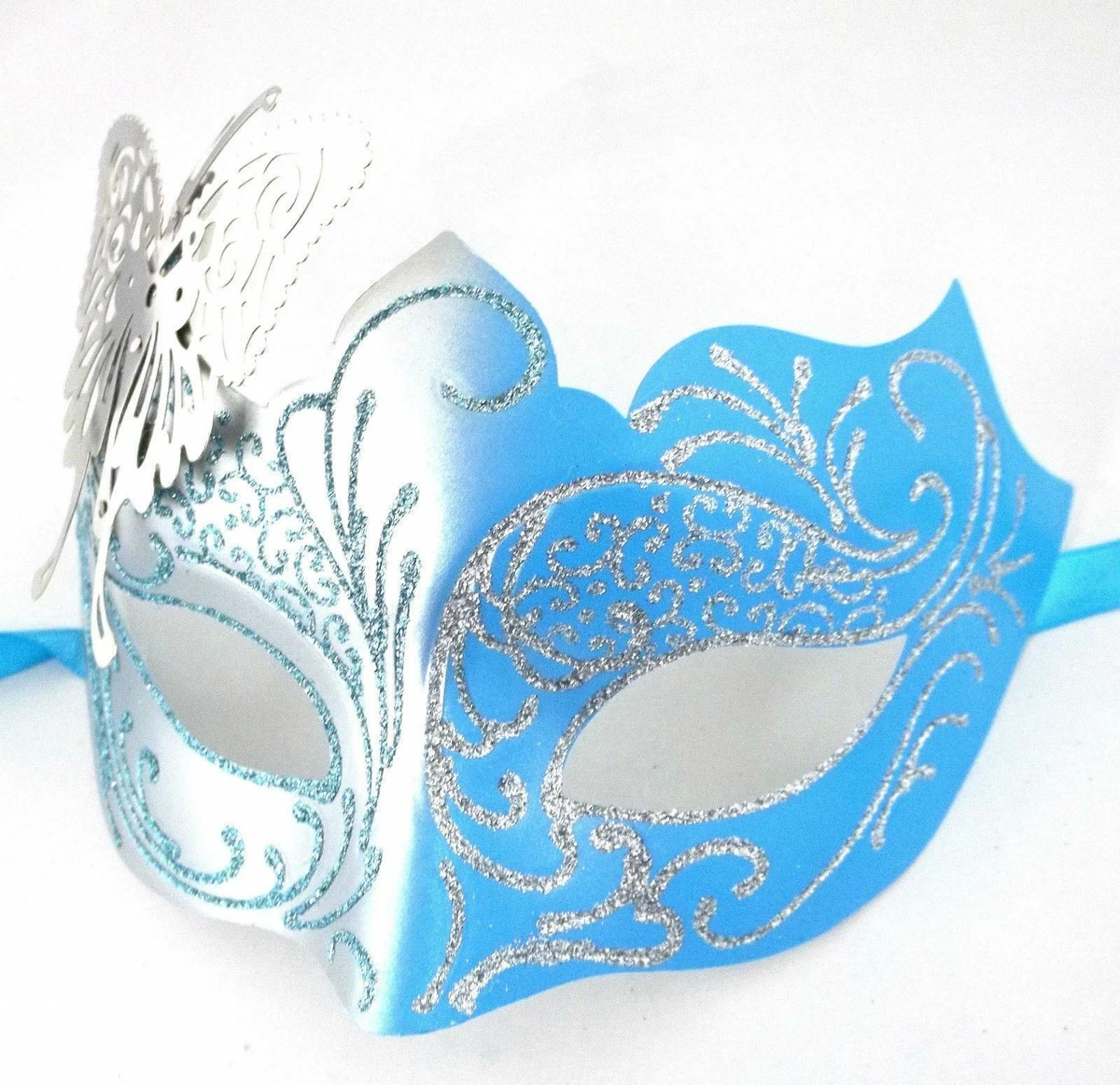 Light Blue Masquerade Masks