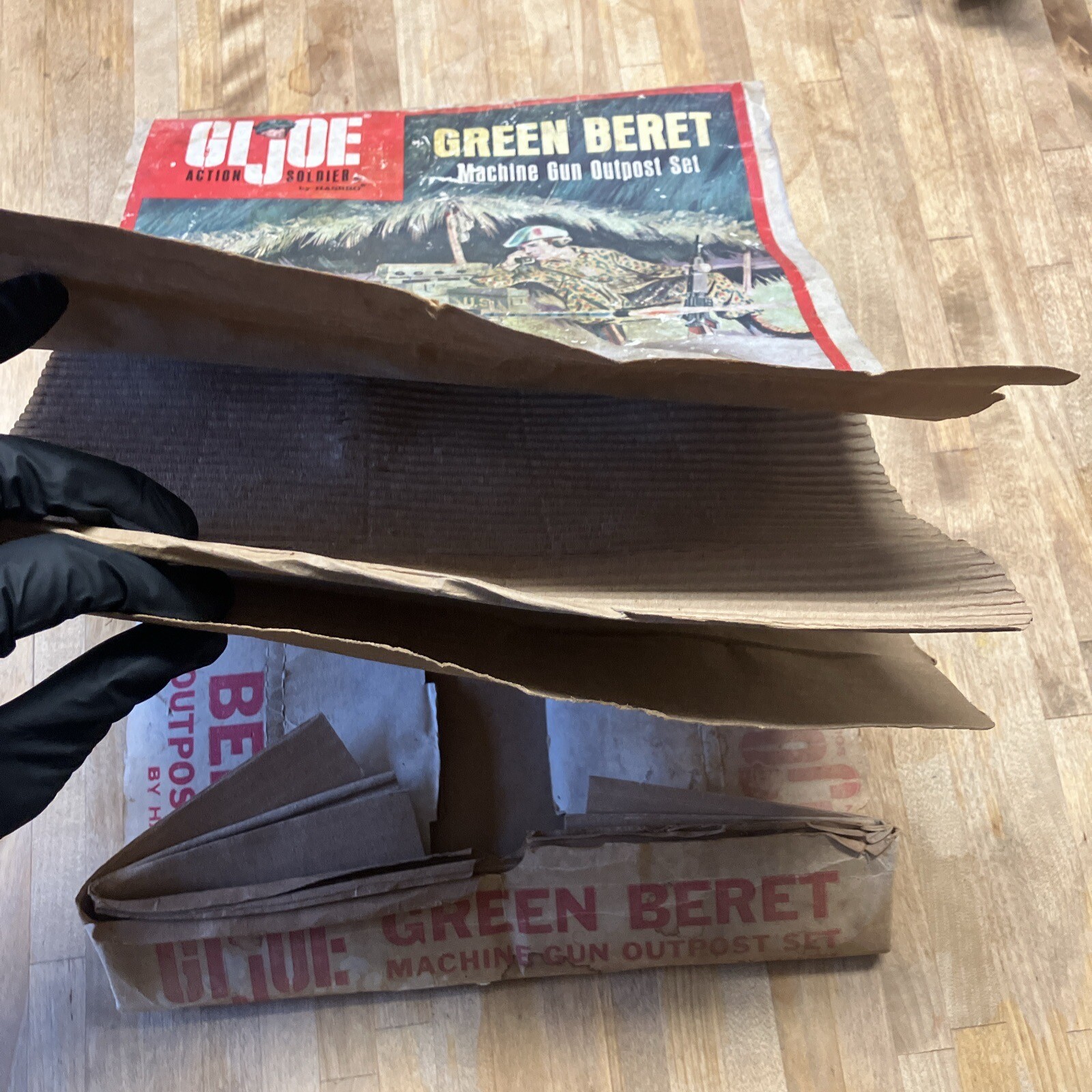 Original 1966 GI Joe 12" Green Beret Machine Gun Outpost 5978 w box ...