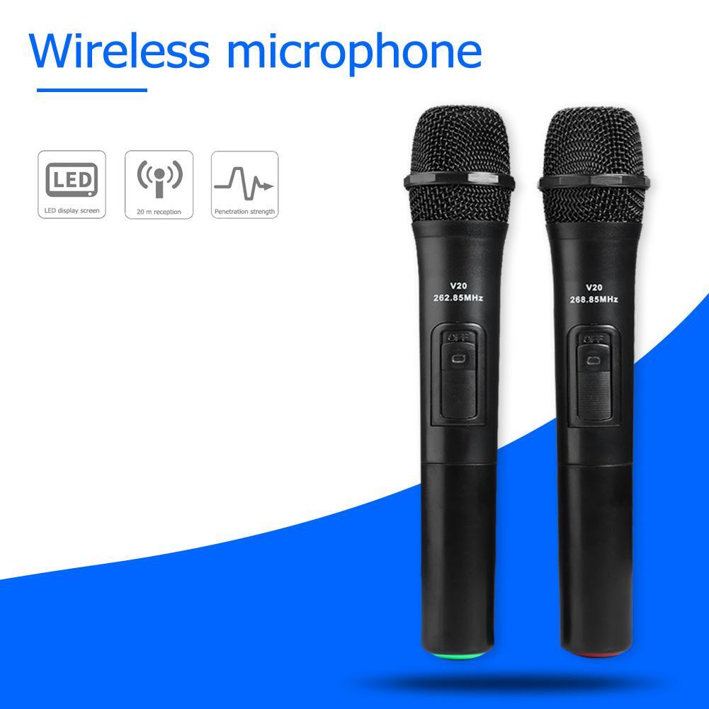 2pcs Handheld Mic with USB Receiver Sound Amplifier for Karaoke Teacher ...