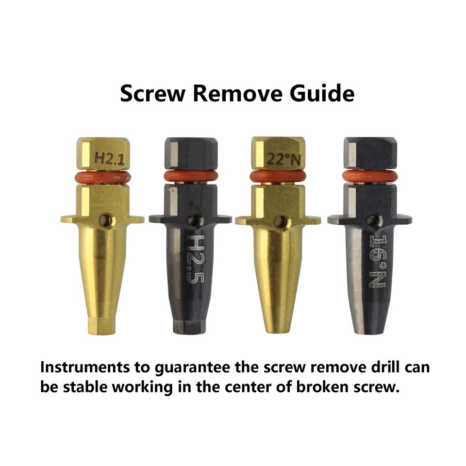 Dental Implant Fixture & Fractured Screw Removal Kit Drill Bar Remover ...