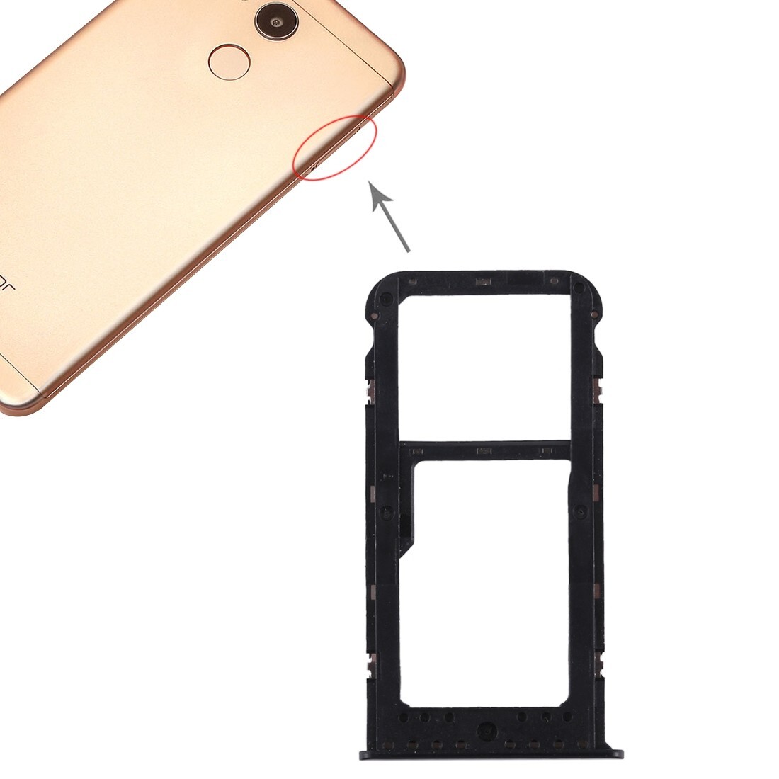 SIM Card Tray + SIM Card Tray / Micro SD Card Tray for Huawei Honor V9 Play | eBay