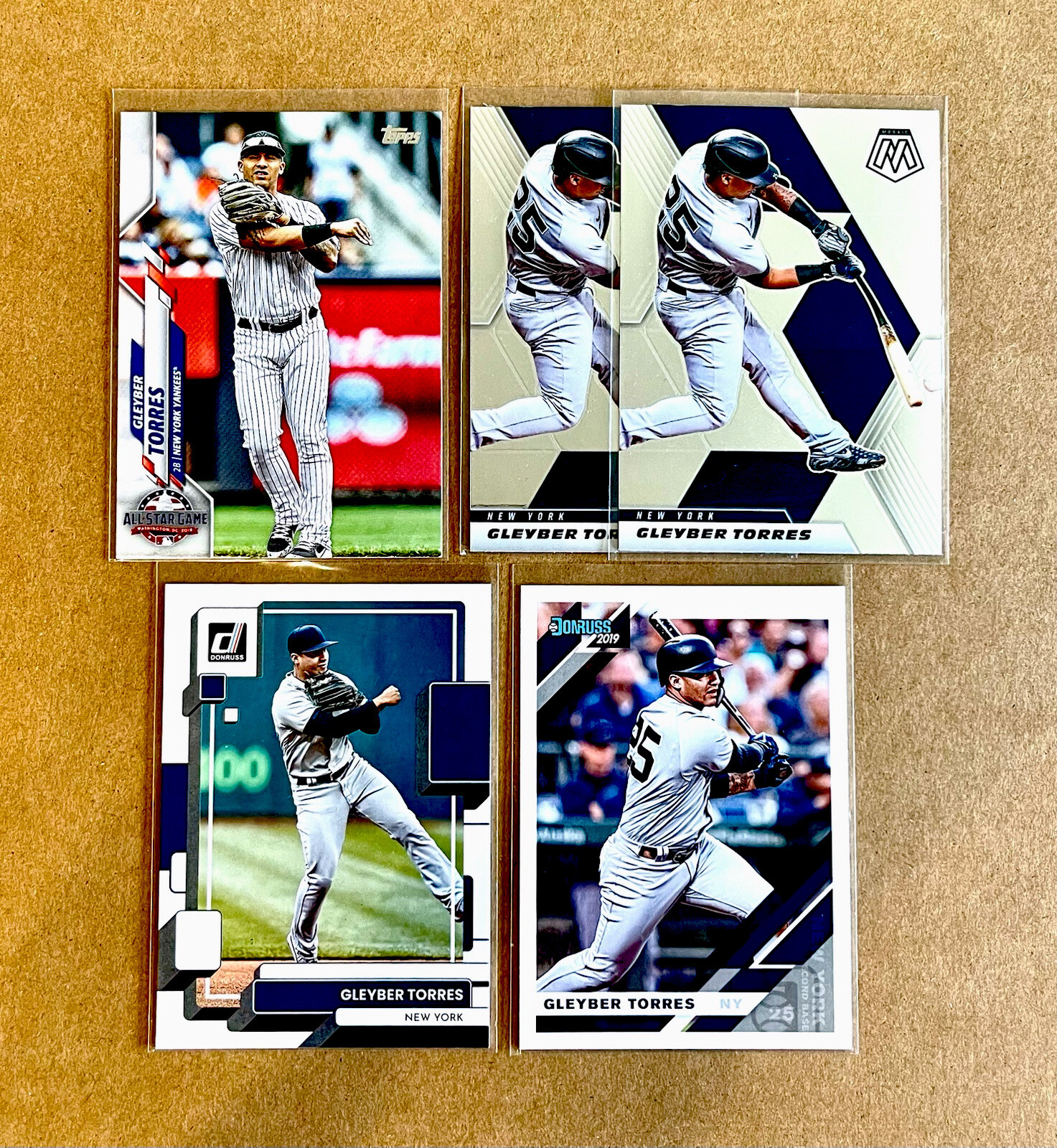 GLEYBER TORRES BASEBALL CARD LOT OF 5 - NEW YORK YANKEES | eBay