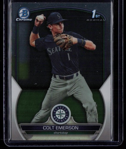 COLT EMERSON 2023 BOWMAN DRAFT CHROME RC SEATTLE MARINERS #BDC-42 1ST ...