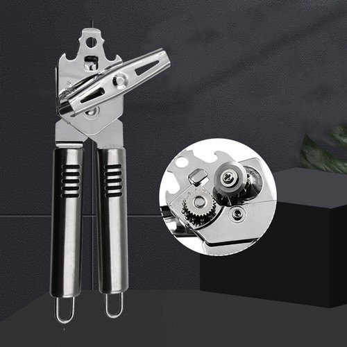 3 in 1 Can Opener Multi Manual Silver Heavy Duty Stainless Edge Kitchen ...