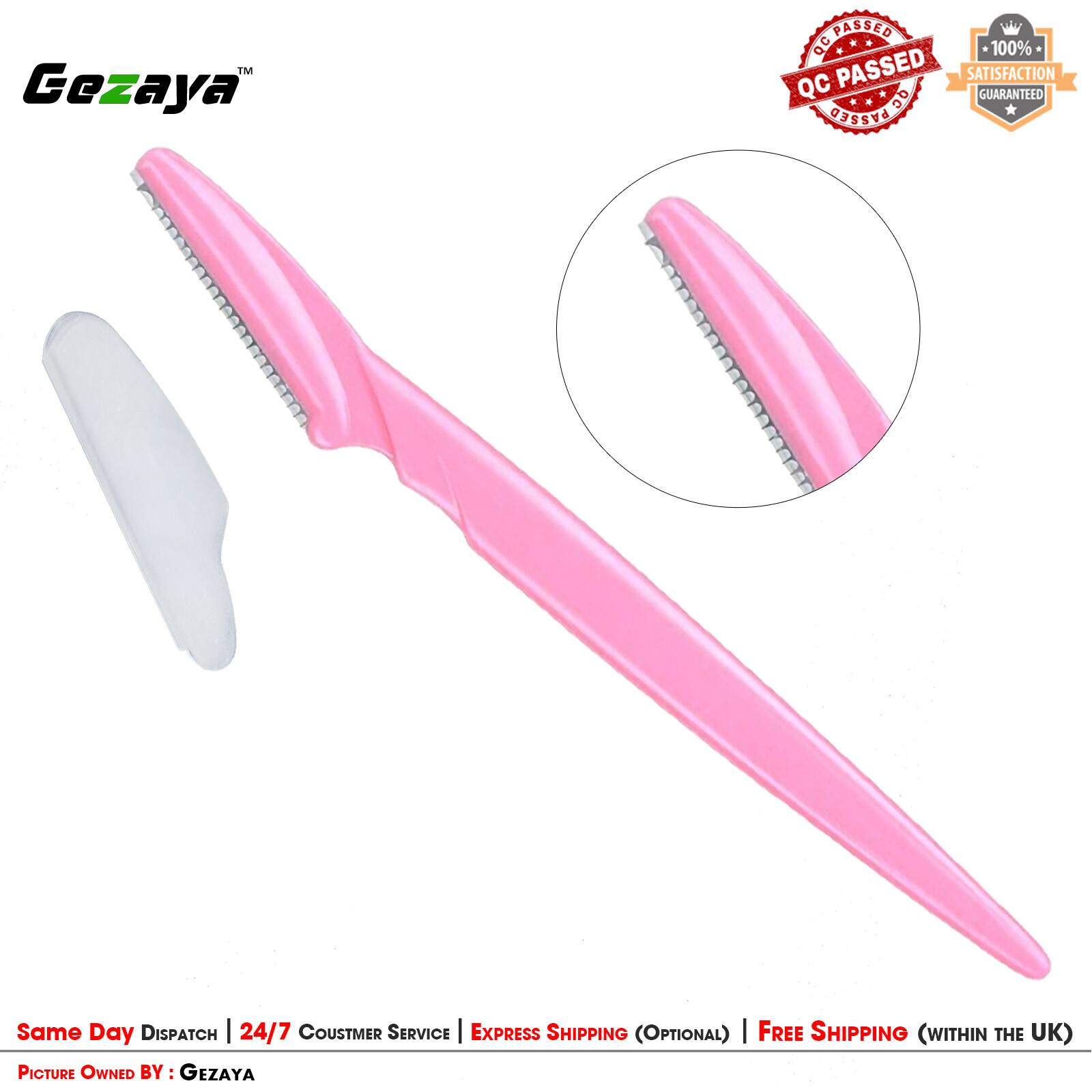 3pcs Precision Eyebrow Razors Peach Fuzz Dermaplaning Tool Facial Hair ...