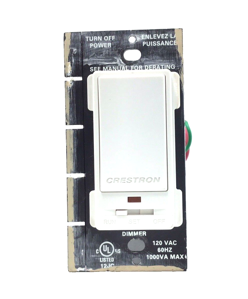 Crestron CLW-DIMS1RFW-S infiNET Wall Box Master Dimmer, 1-button (White ...