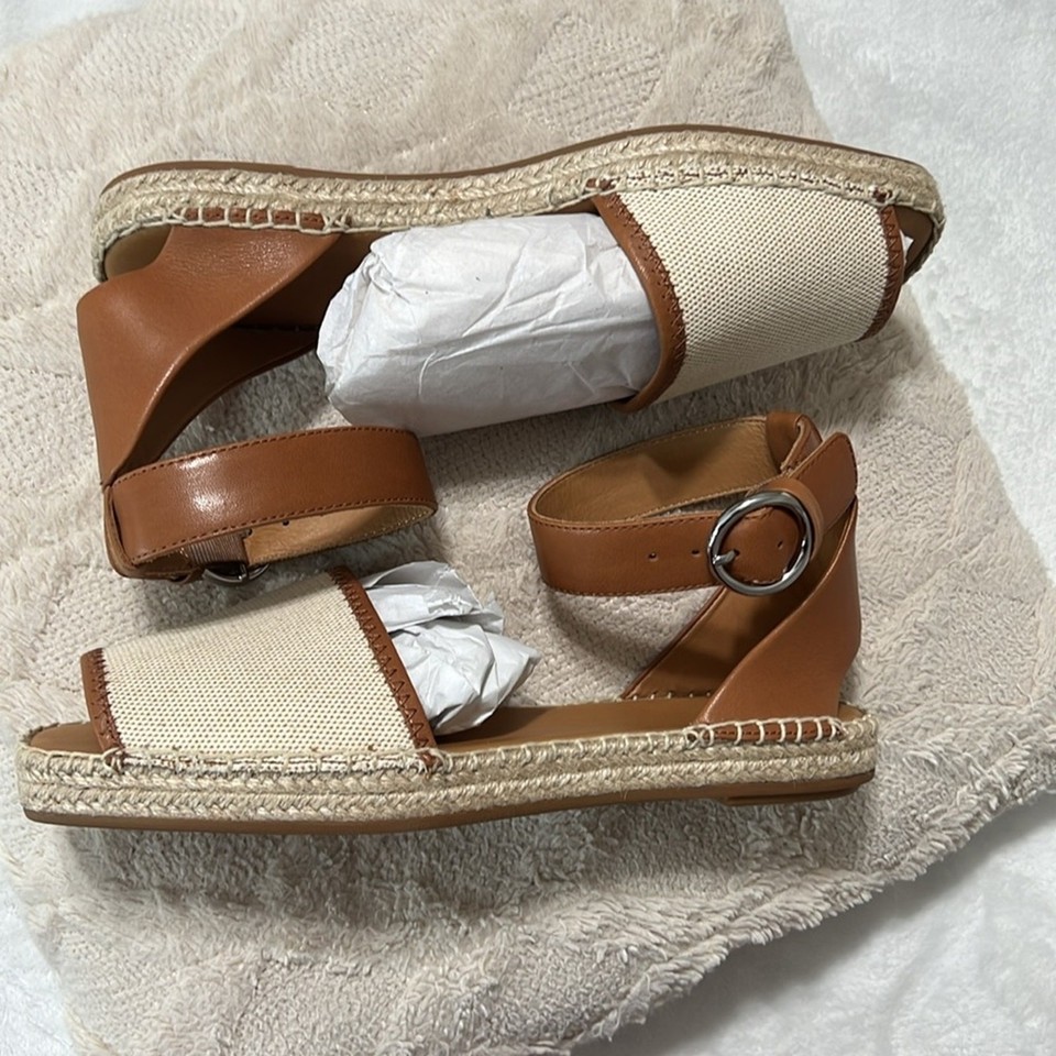 Rag and Bone Anteros Espadrille Peep Toe Flat Sandals Sz 10 | eBay