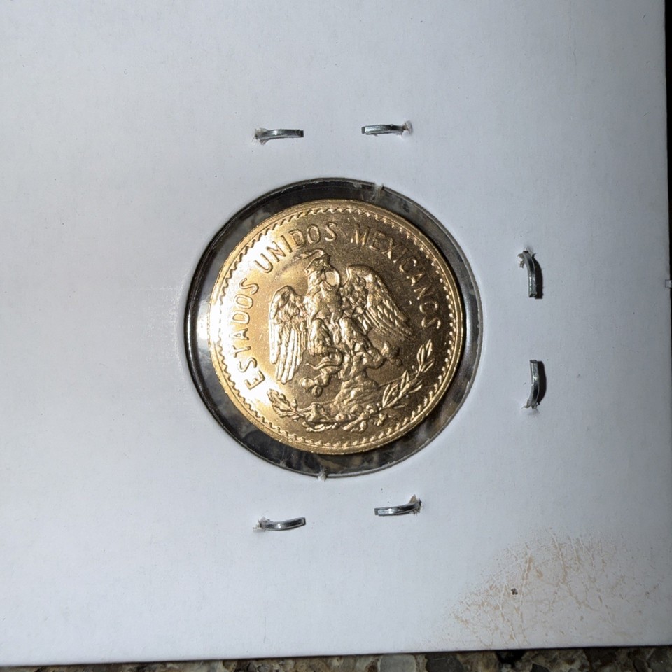 Mexico 1955 5 Cinco Pesos .900 Fine Gold Coin Round KM# 464 .1205 AGW ...