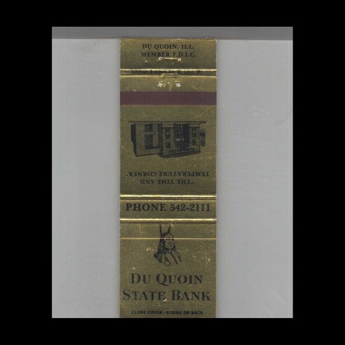 Matchbook Cover Du Quoin State Bank Du Quoin, IL | eBay