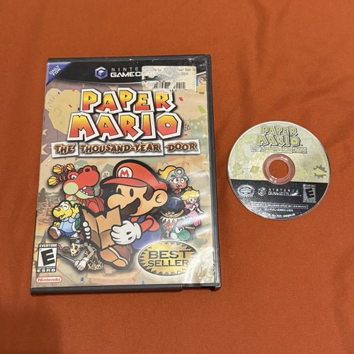 2004 NINTENDO GAMECUBE PAPER MARIO THE THOUSAND-YEAR DOOR VIDEO CAME W ...