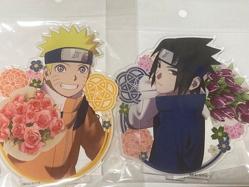 NARUTO Sasuke Acrylic Stand 2Pc Set Unused, 15cm Tall, Fast | eBay