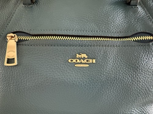 Coach 79997 Prairie Midnight Blue Pebbled Leather Convertible Satchel ...