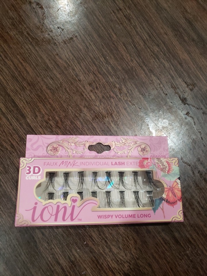 Ioni 3D Curls Faux Mink Lash Extensions Wispy Natural Short #686606 ...