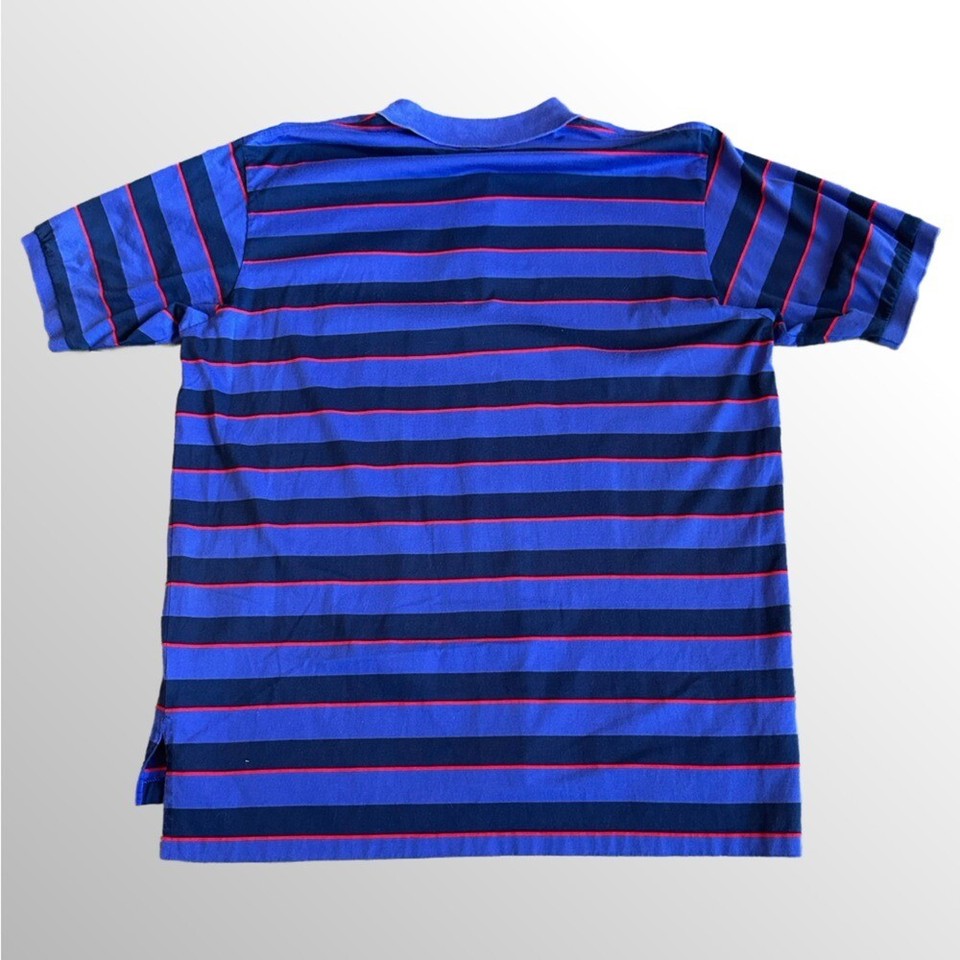 Polo Ralph Lauren Polo Men's XL Blue striped polo shirt with Golf Club ...