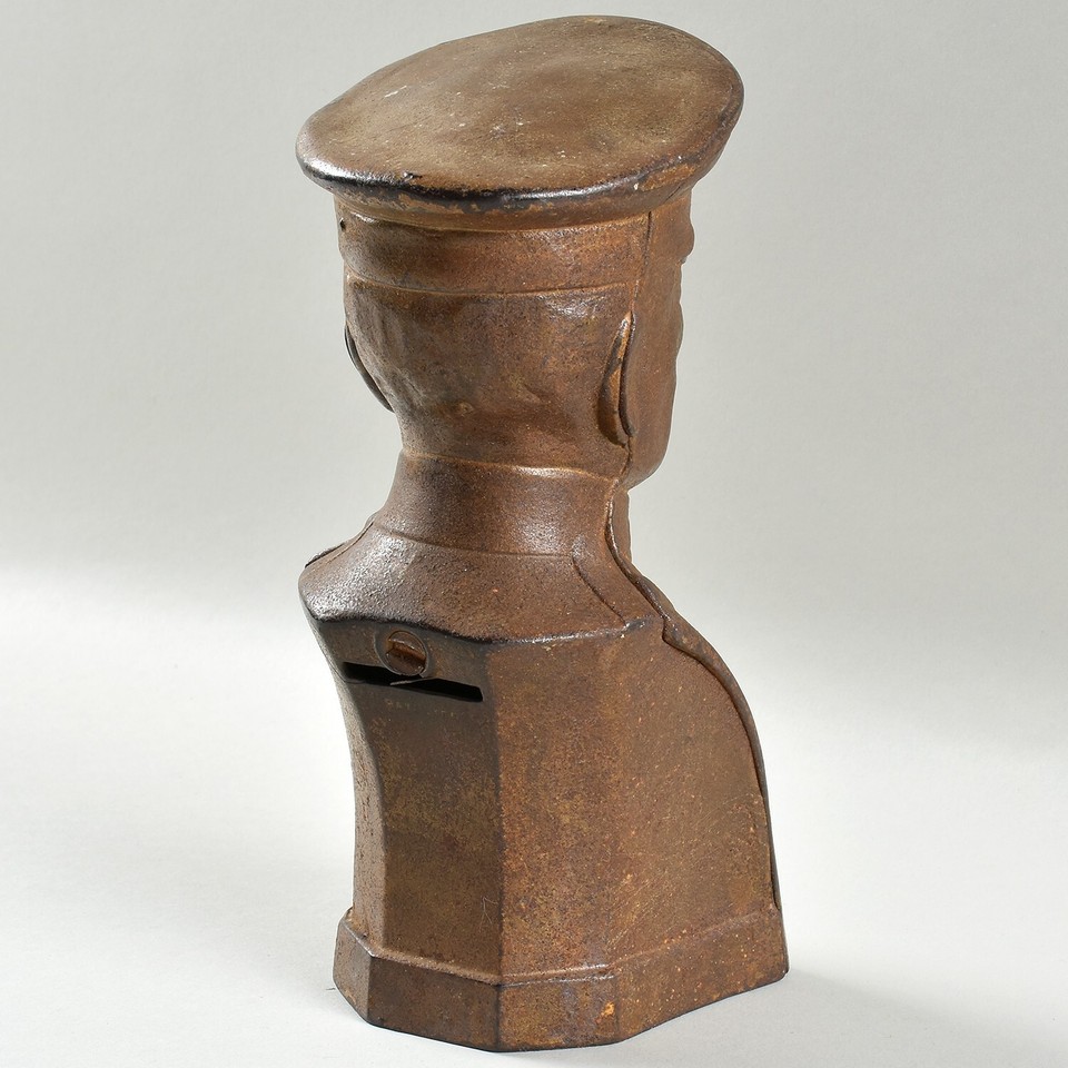 General Pershing Cast Iron Coin Bank Patented 1918 | eBay