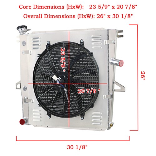 For 1998-2011 Ford Explorer Ranger Mazda B3000/B4000 3Row Radiator ...