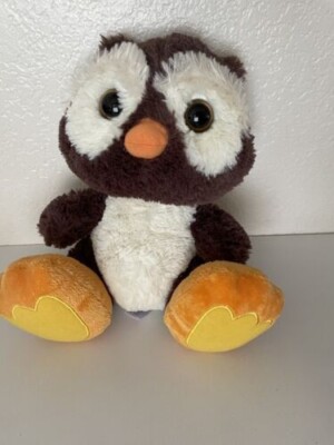 Aurora Taddle Toes Owl Winks Plush Stuffed So Soft Brown Owl Big Feet ...
