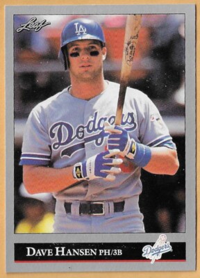 DAVE HANSEN LOS ANGELES DODGERS #389 no dot inc - LEAF NM-MT 1992 | eBay