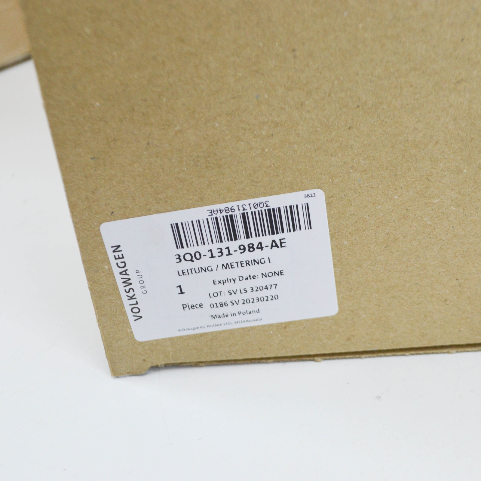 VW PASSAT B8 3G Reducing Agent Injector Metering Line 3Q0131984AE NEW ...