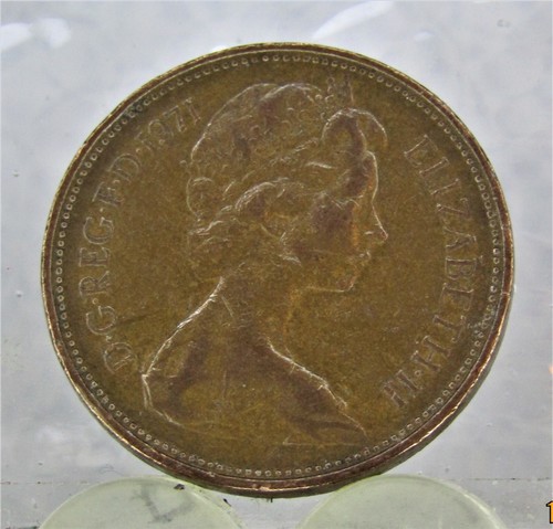 1971 2 New Pence Coin Queen ELIZABETH II D.G. REG. F.D. 2nd portrait ...