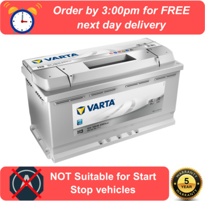 VARTA Silver H3 Battery 019 Type Land Rover Range Rover Sport 3.6 TDV8 ...