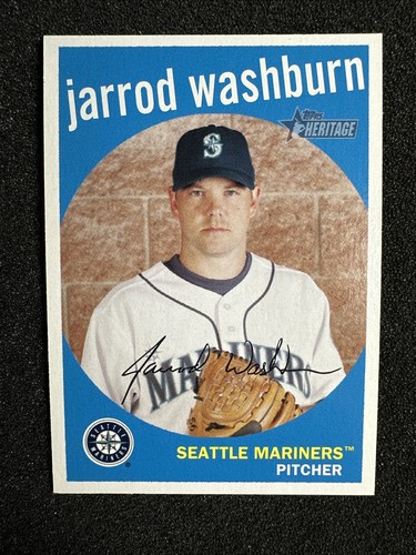 JARROD WASHBURN #257 2008 Topps Heritage QTY Seattle Mariners | eBay