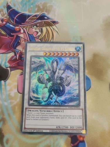 Duel Terminal Rare Trishula, Dragon Of The Ice Barrier! HAC1-EN054 | eBay