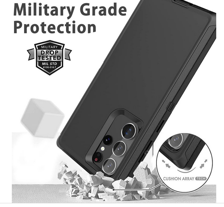 For Samsung Galaxy S23 S23+ Ultra Defender Rugged Case W/Clip & Screen ...