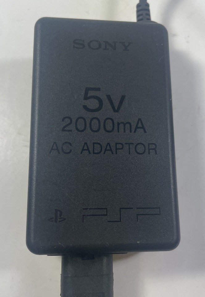 Original OEM Sony PSP AC ADAPTER Power Cord Wall Charger PSP-100 VERY ...