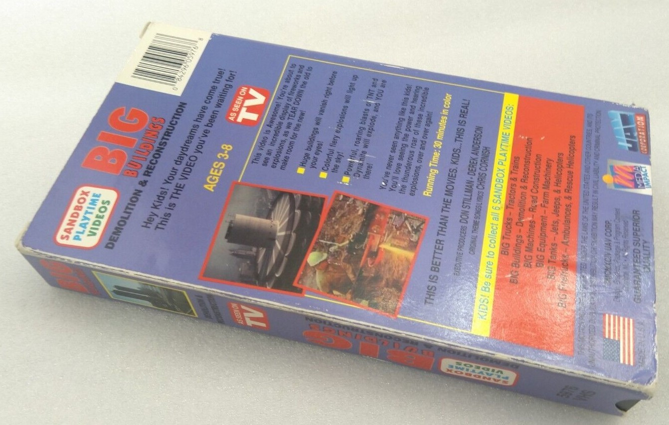 VHS BIG Buildings Demolition and Reconstruction (VHS, 1991, UAV ...