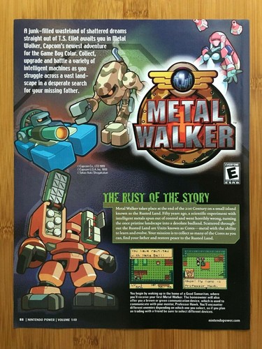 Metal Walker Game Boy Color 2001 Vintage Print Ad/Poster Page Official ...