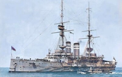 ROYAL NAVY LONDON CLASS PRE-DREADNOUGHT BATTLESHIP HMS QUEEN | eBay
