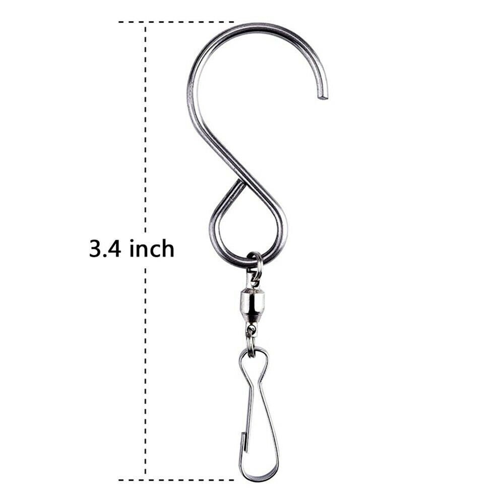 10/20X Swivel Hook Clip Hanger for Hanging Wind Chimes Crystal Twisters ...