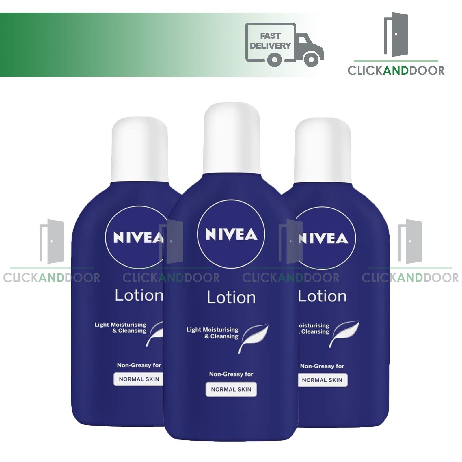 3 X Nivea Lotion For Normal Skin Non-Greasy Light Moisturising ...