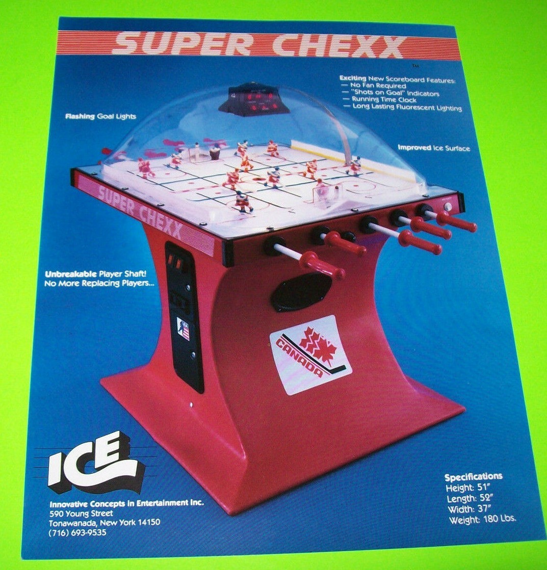 Super Chexx Bubble Arcade Game Home Use Only Super Chexx Bubble Hockey