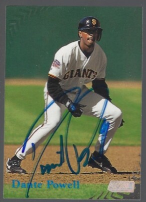1998 Stadium Club baseball #126 Dante Powell IP autograph signed card ...