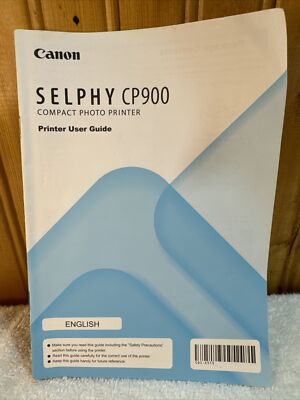 Canon Selphy CP900 Compact Photo Printer User Guide English Instruction ...