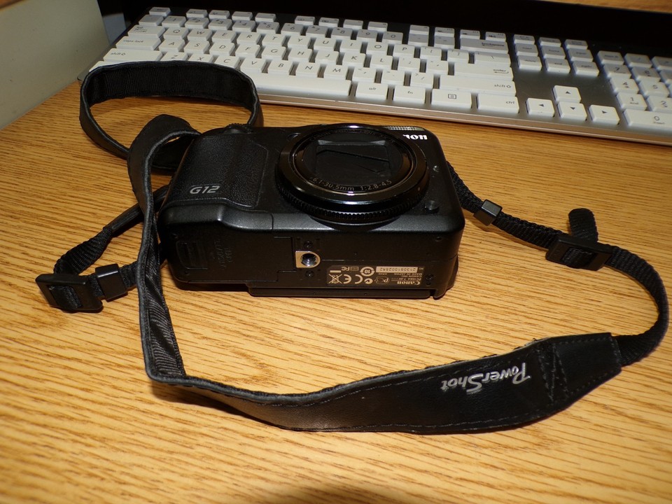 Canon Power Shot G12 Compact CCD Camera 10MP Auto Focus w/ Strap (PARTS ...