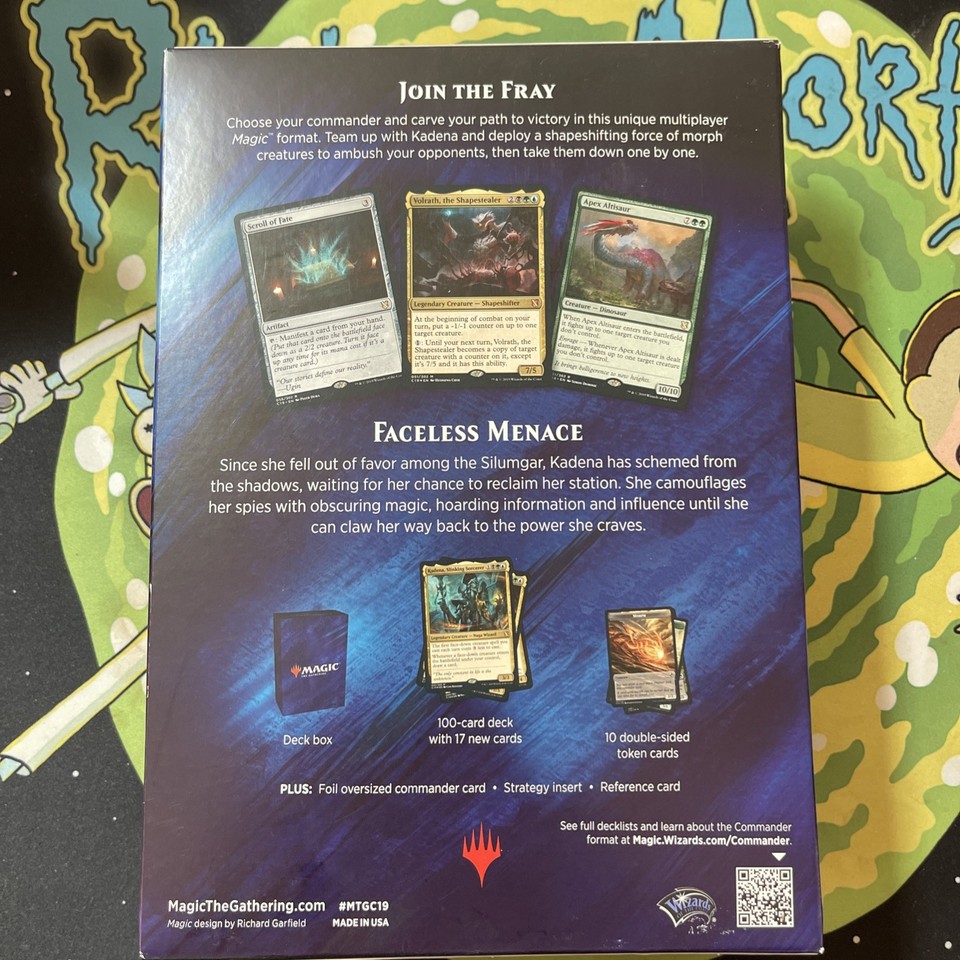 Magic the Gathering MtG Commander 2019 FACELESS MENACE Theme Deck ...